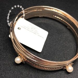 Boutique | Jewelry | Trendy Stack Of Gold Tone Indian Bangle Bracelets ...